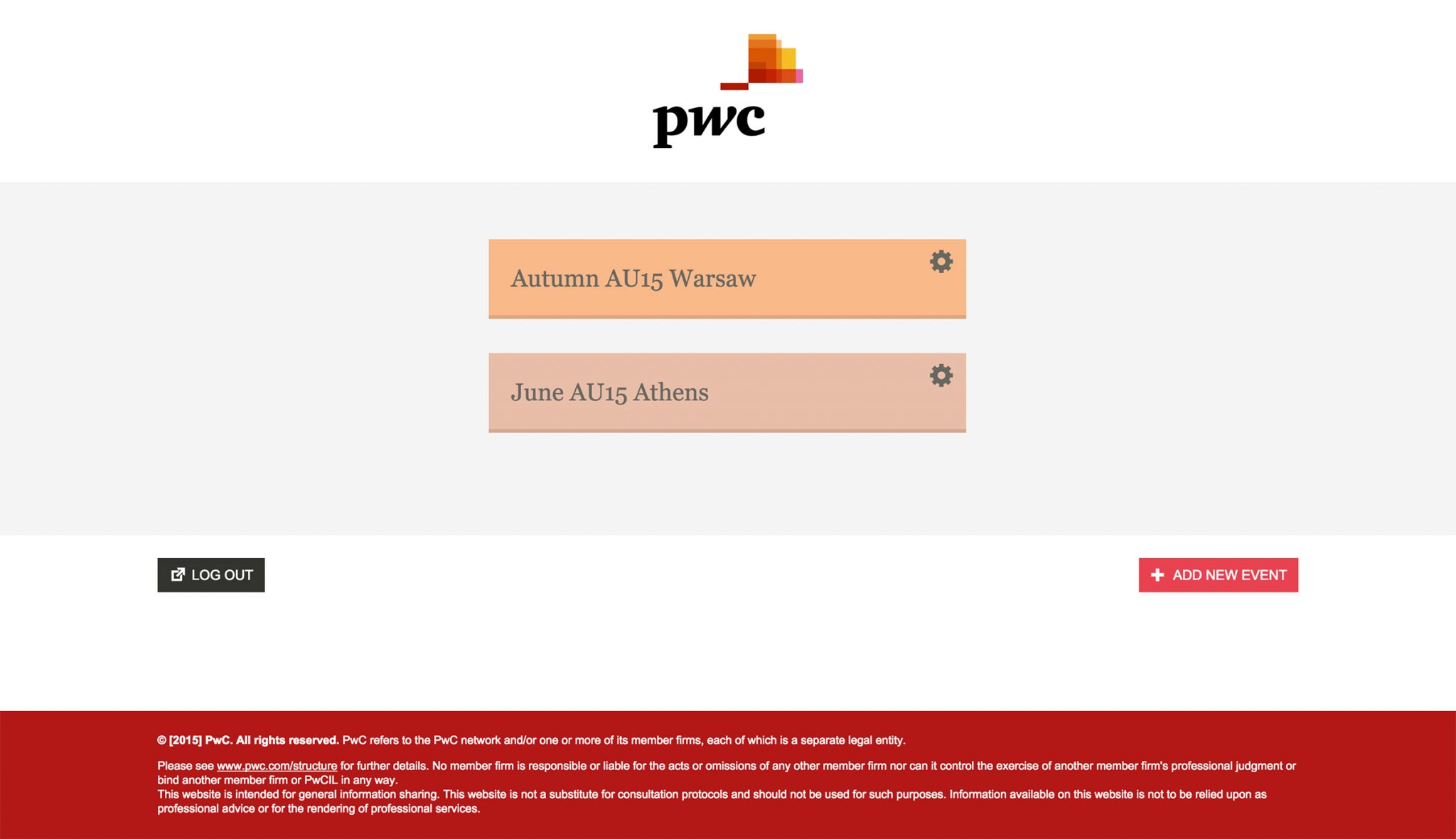 Bespoke website development for PwC